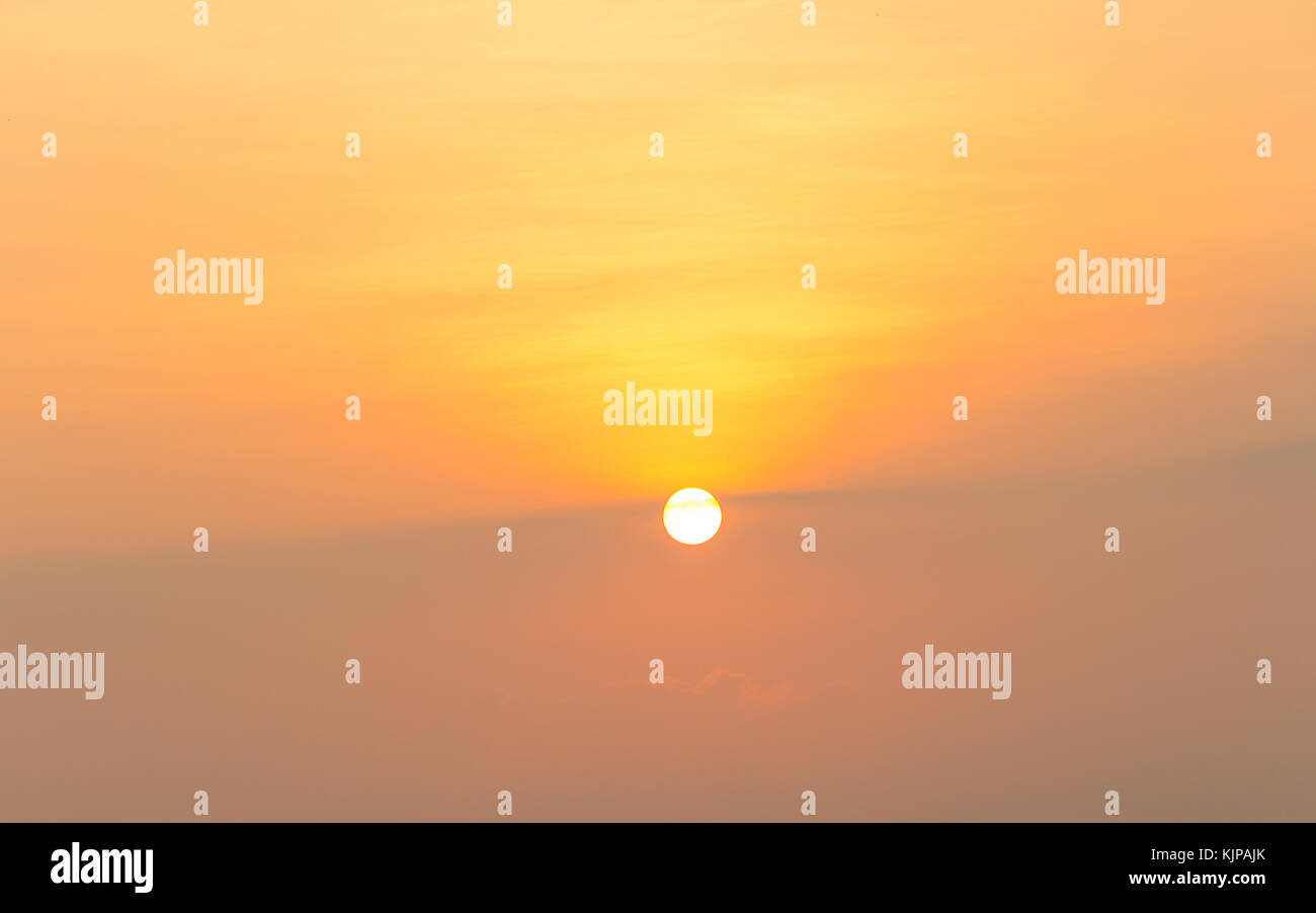 sunrise variety of colors and hues of the rising sun Reflections on the ...