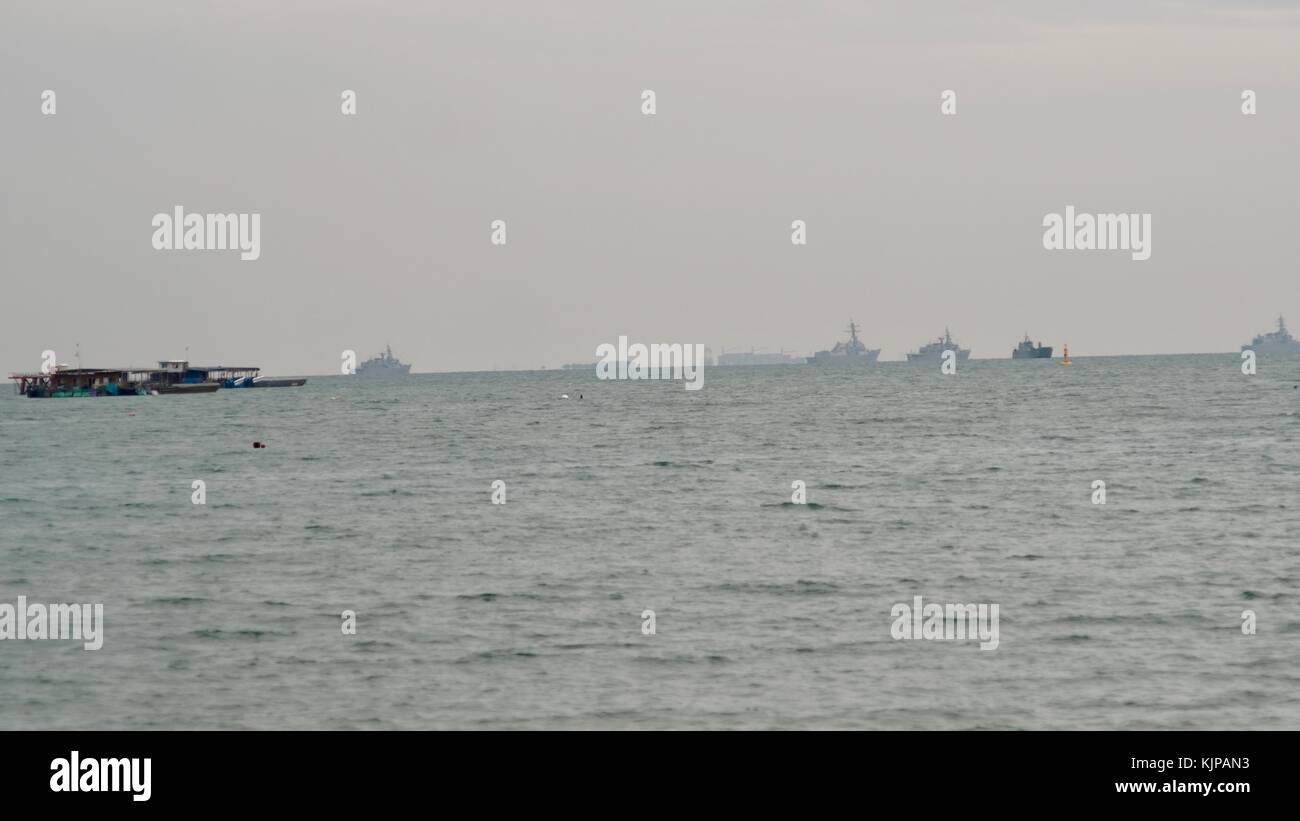 50th anniversary ASEAN International Fleet Review 2017 Navy ships in ...