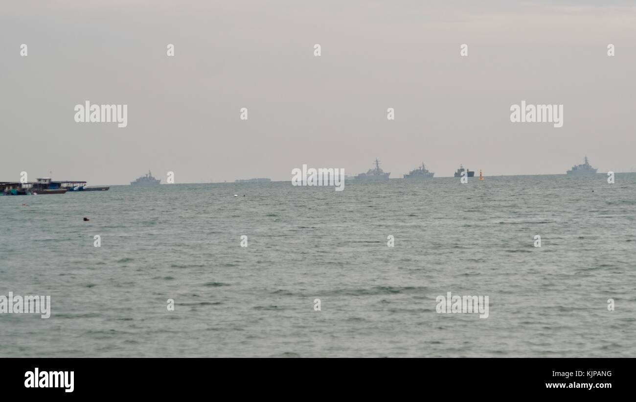 50th anniversary ASEAN International Fleet Review 2017 Navy ships in ...