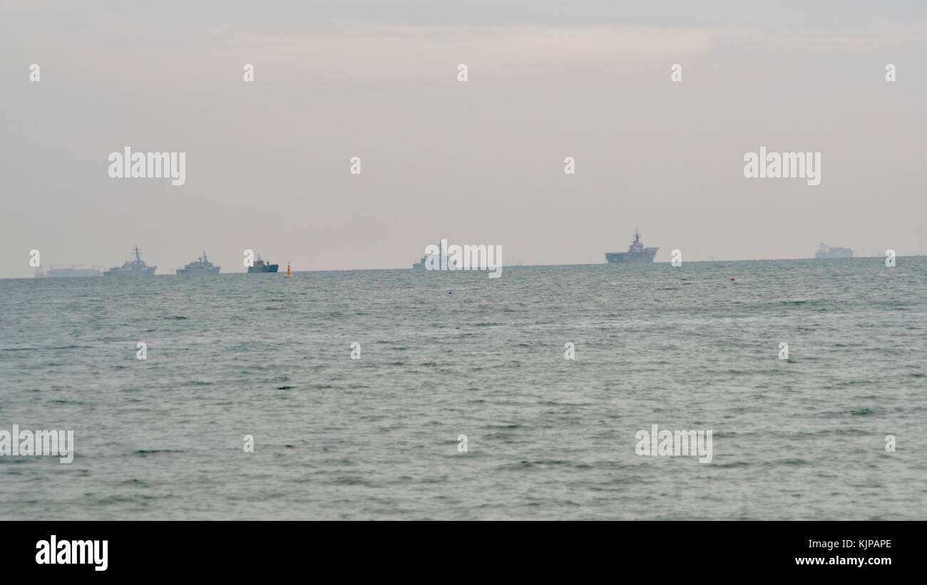 50th anniversary ASEAN International Fleet Review 2017 Navy ships in ...