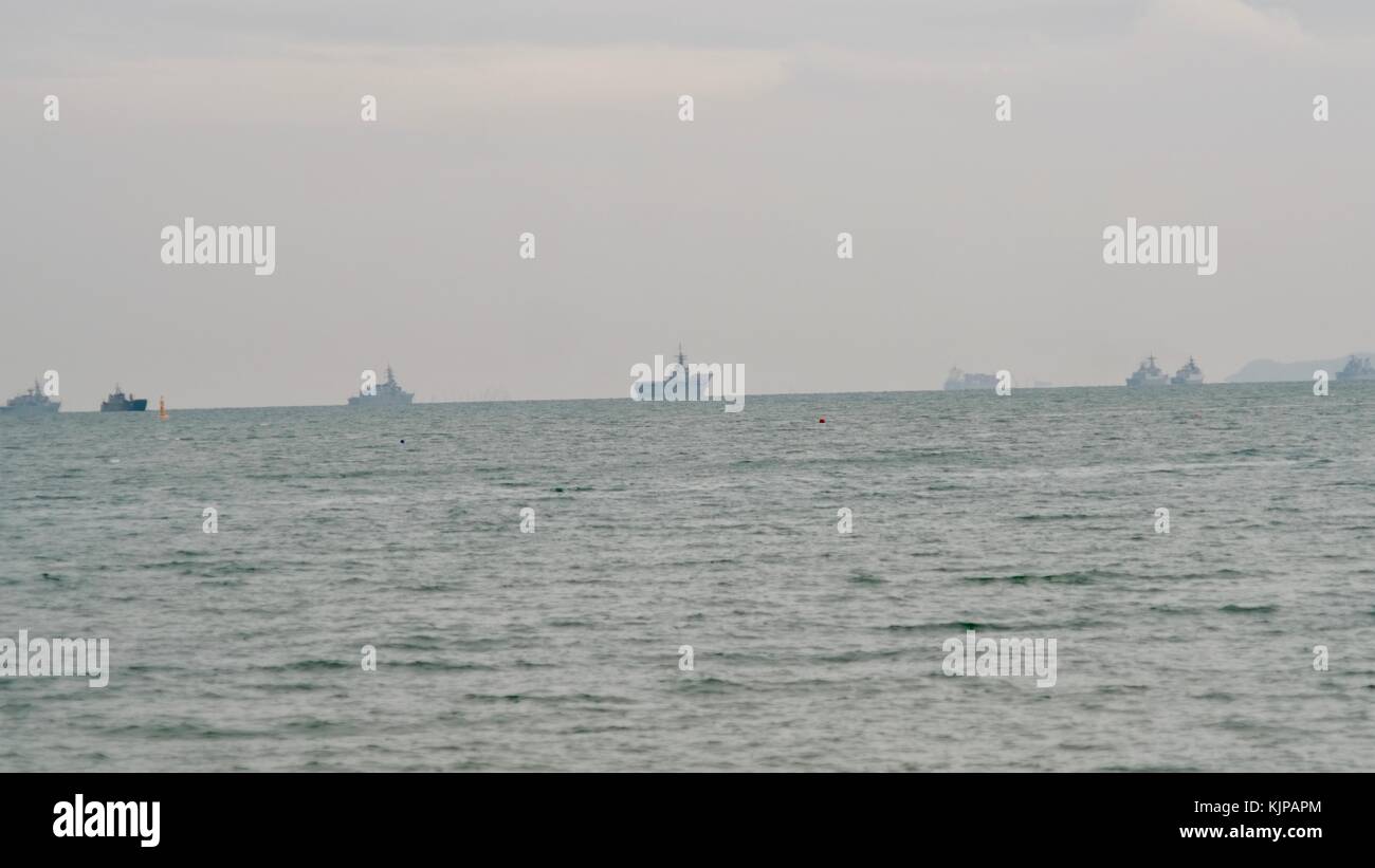 50th anniversary ASEAN International Fleet Review 2017 Navy ships in ...