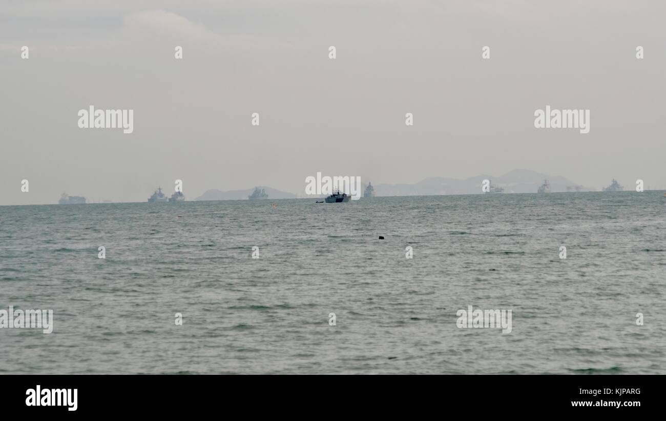 50th anniversary ASEAN International Fleet Review 2017 Navy ships in ...
