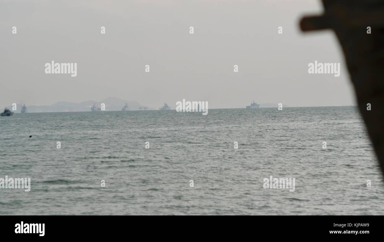 50th anniversary ASEAN International Fleet Review 2017 Navy ships in ...