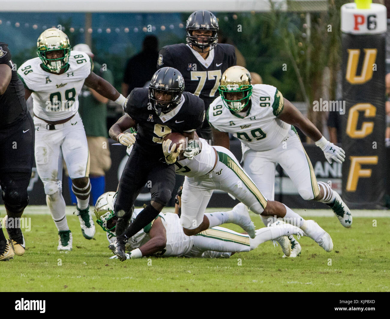 Spectrum Stadium. 24th Nov, 2017. FL, USA;UCF Knights running back ...