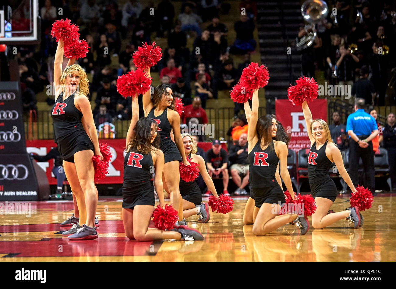 Piscataway, New Jersey, USA. 24th Nov, 2017. Rutgers' dance team during ...