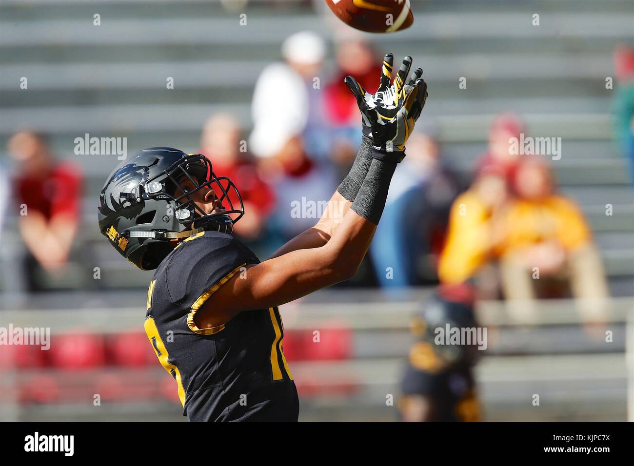 Nov 24, 2017: Tigers receiver Dominic Collins #18 goes up to catch a ...