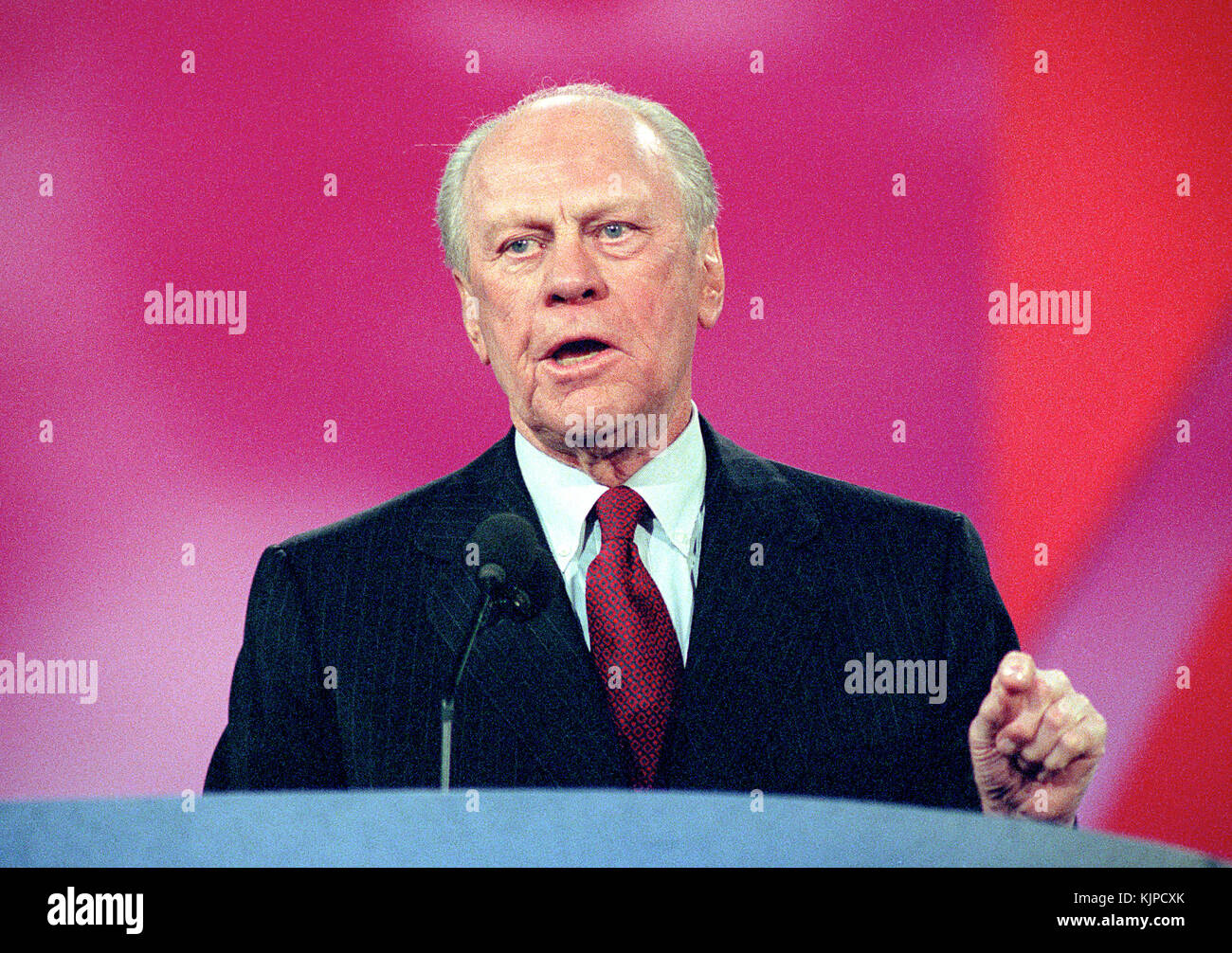 Former United States President Gerald R. Ford speaks at the 1996 ...