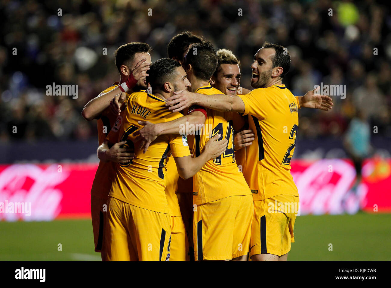 Valencia, Spain. 25th Nov, 2017. Kevin Gameiro of Atletico de Madrid ...
