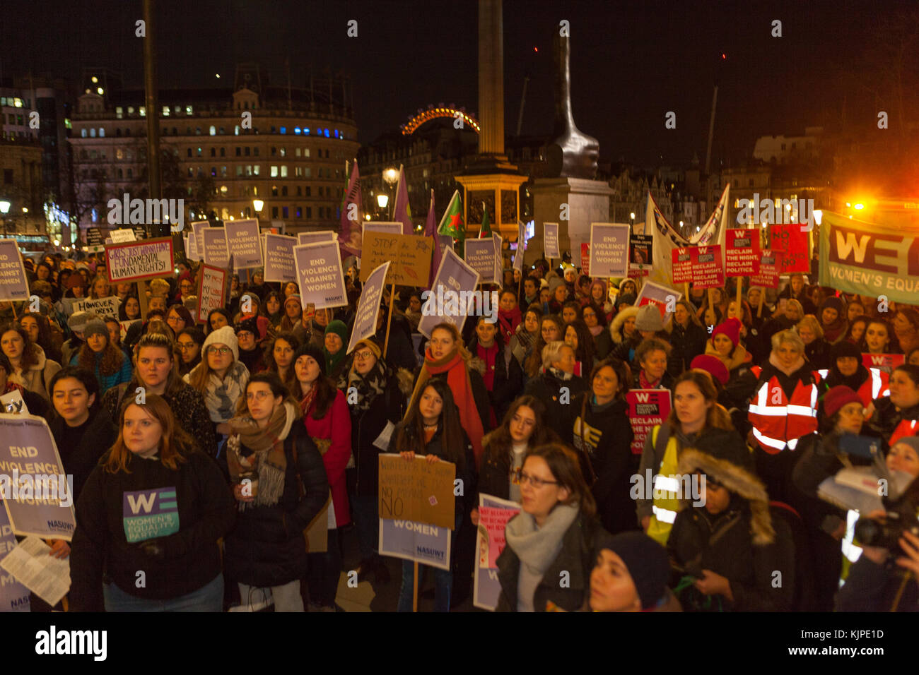 London, UK. 25th Nov, 2017. Reclaim the Night March. Labour women march ...