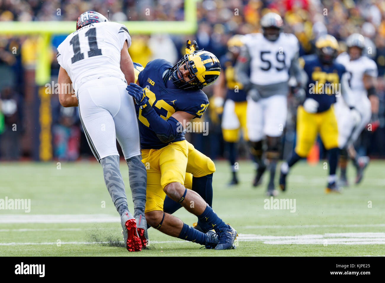 November 25th, 2017: Ohio State Buckeyes wide receiver Austin Mack (11 ...