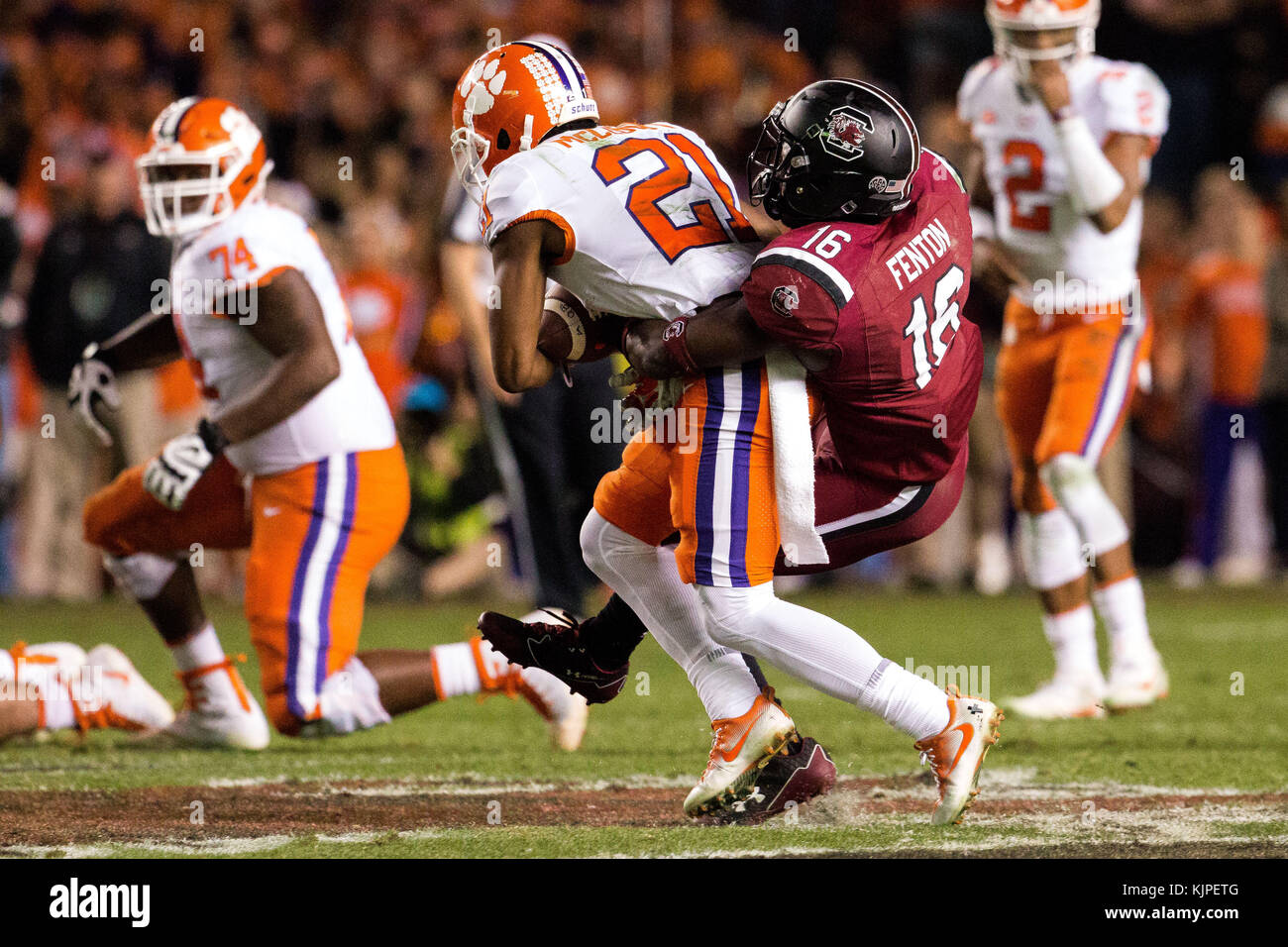 Columbia, SC, USA. 25th Nov, 2017. Clemson wide receiver Ray-Ray ...