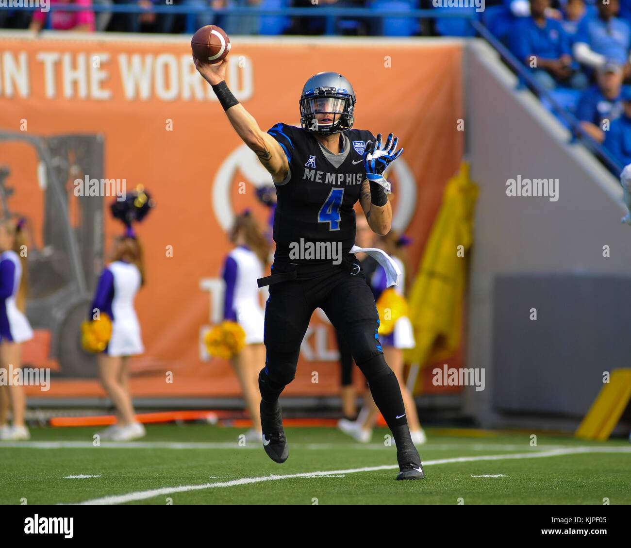 November 25, 2017; Memphis, TN, USA; Memphis Tigers QB, RILEY FERGUSON ...