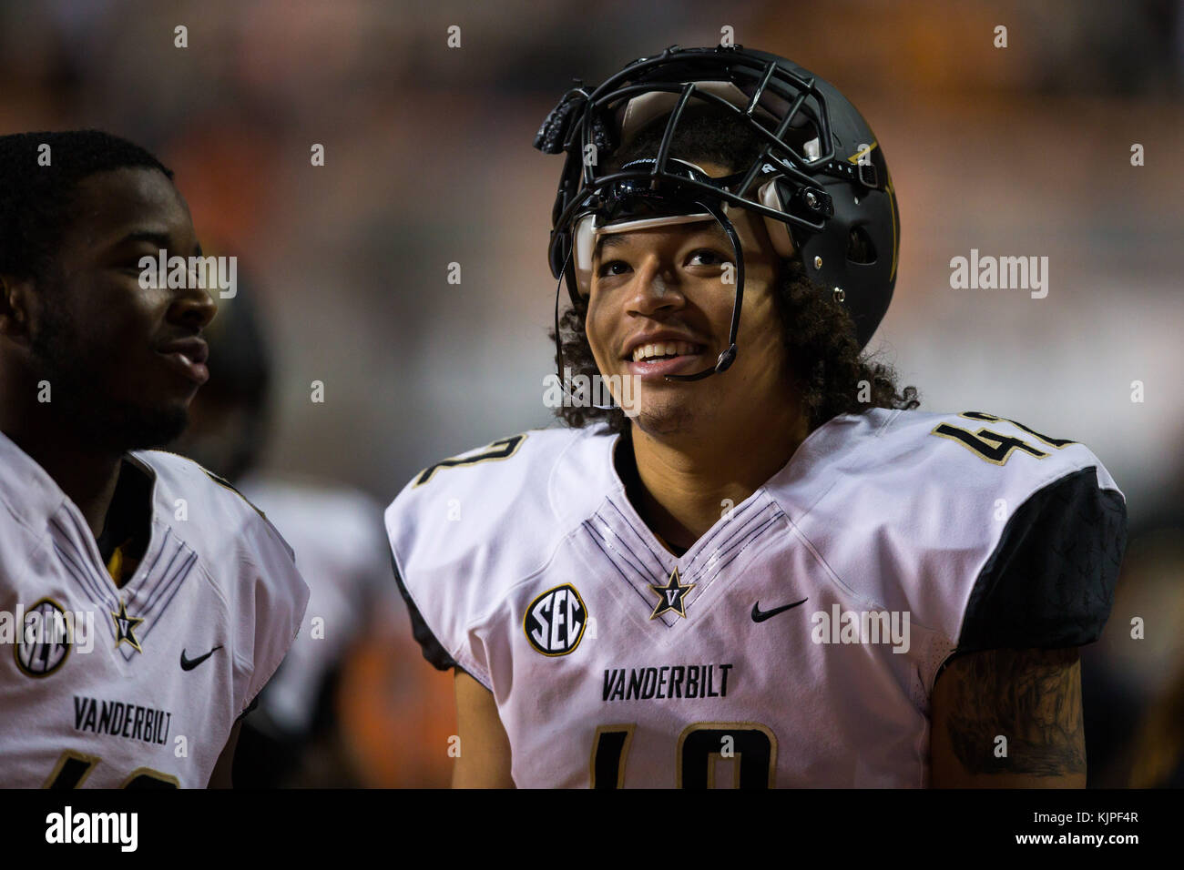November 25, 2017: linebacker Kenny Hebert #42 of the Vanderbilt ...
