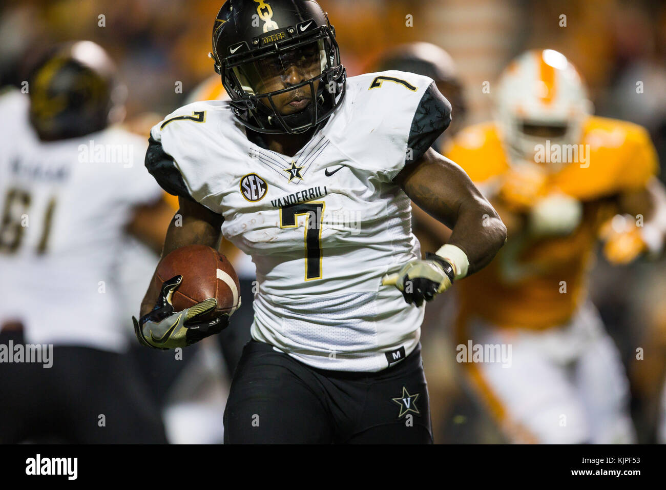 November 25, 2017: running back Ralph Webb #7 of the Vanderbilt ...