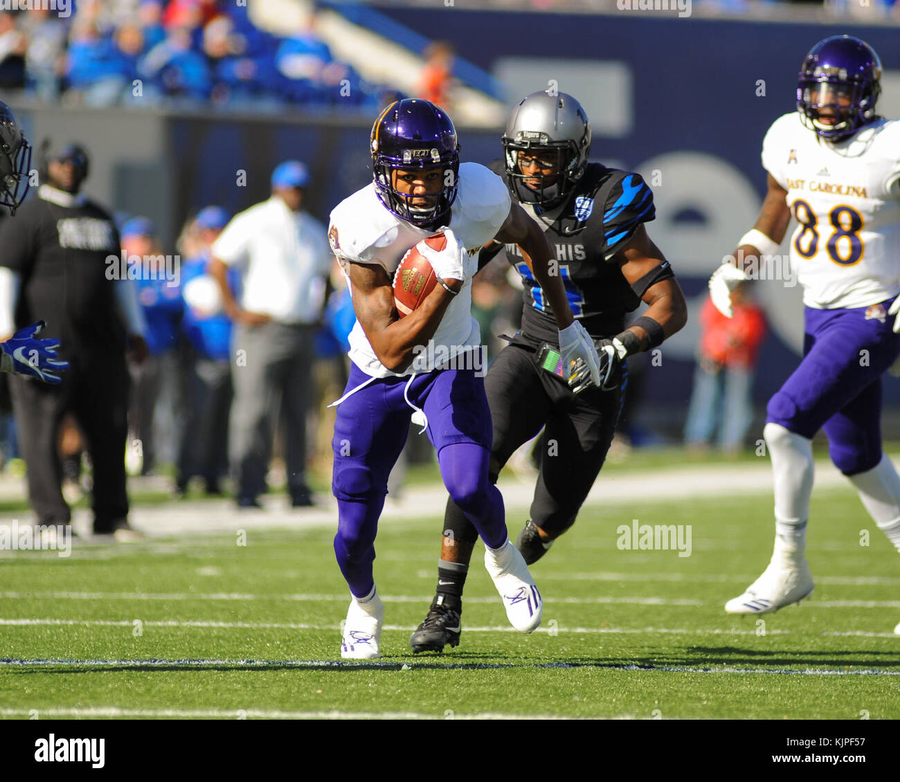 November 25, 2017; Memphis, TN, USA; ECU Pirates WR, TAHJ DEANS (8 ...