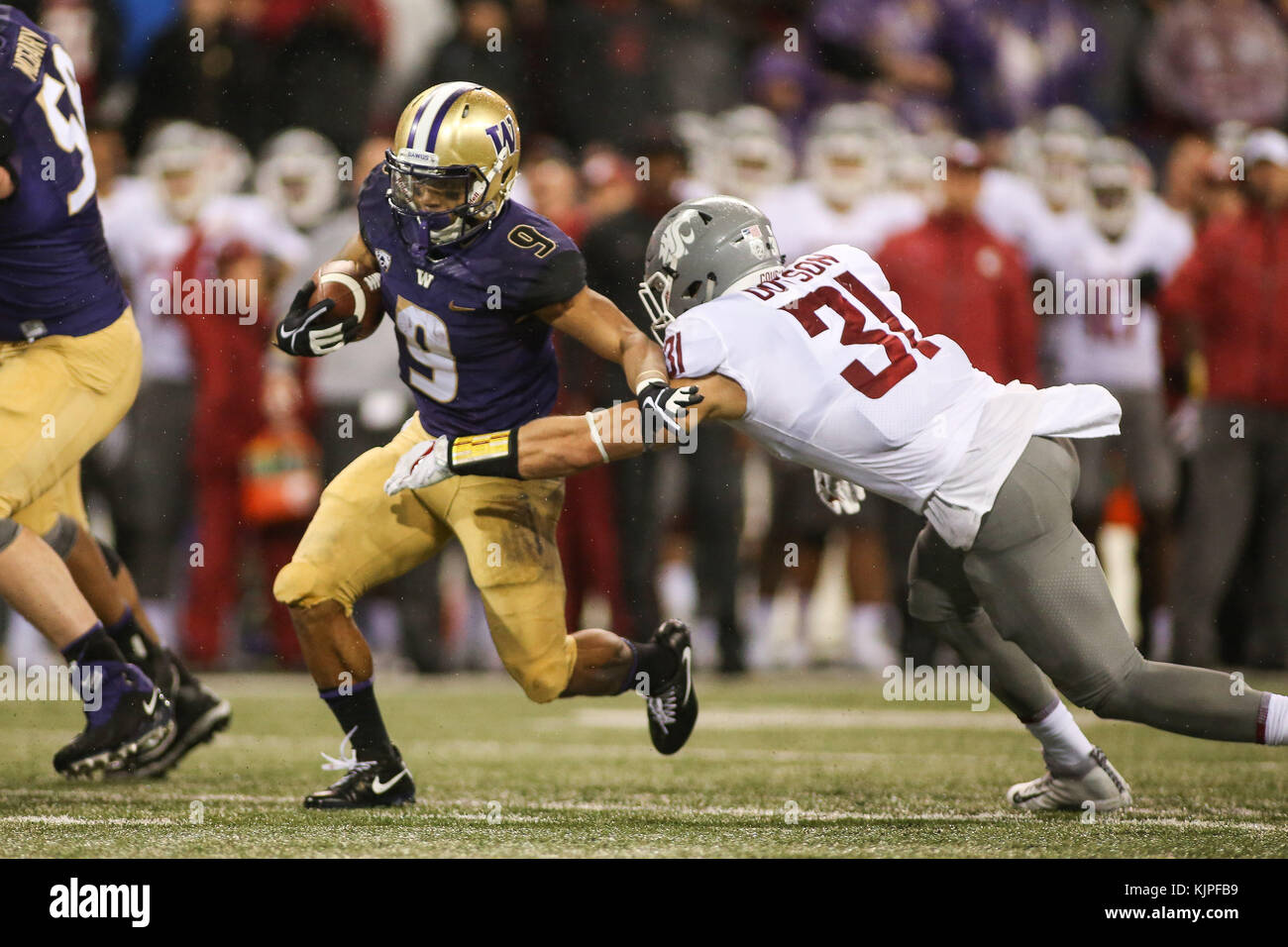 November 25, 2017: Washington State Cougars linebacker Isaac Dotson (31 ...