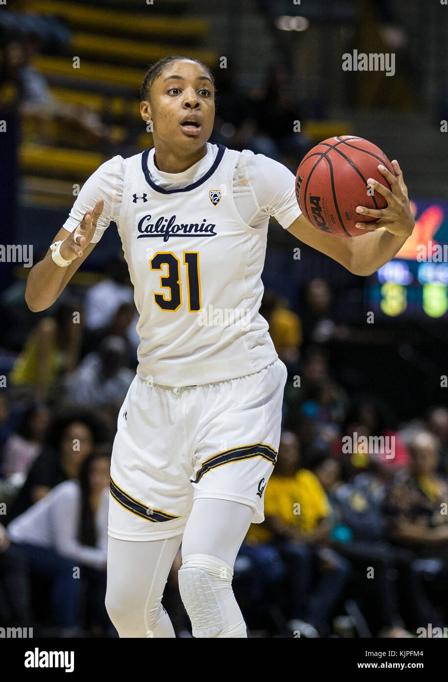 Nov 25 2017 Berkeley CA U.S.A. California forward/center Kristine ...