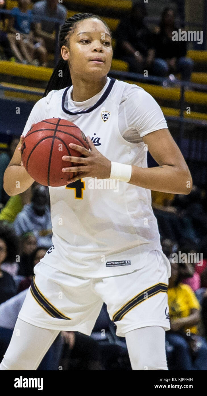 Nov 25 2017 Berkeley CA U.S.A. California forward Alaysia Styles (4 ...