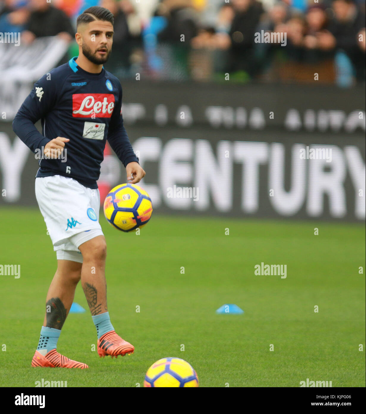 ITALY, Udine: Napoli's forward Lorenzo Insigne warm up before the Serie ...