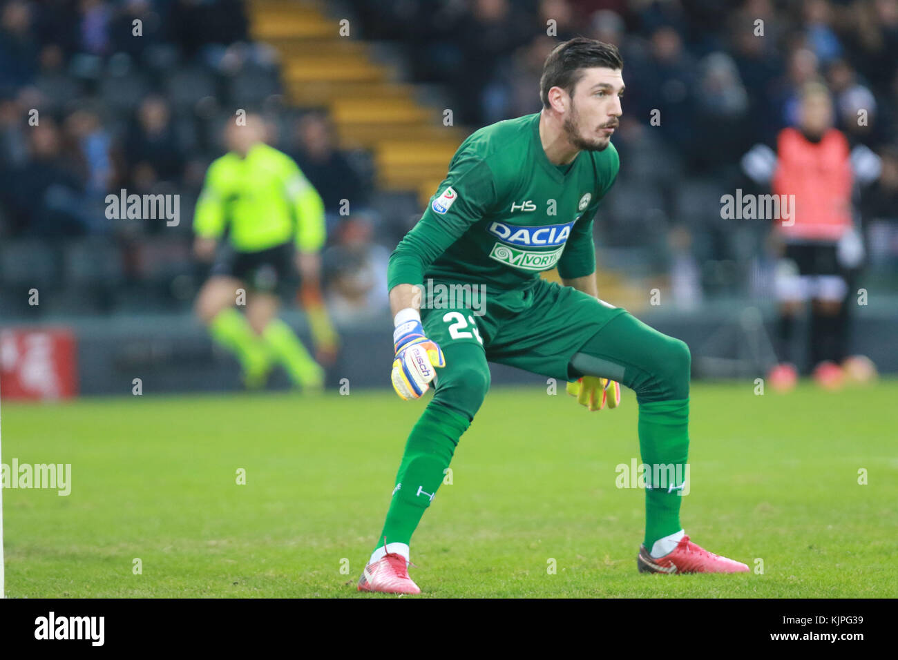 ITALY, Udine: Udinese's goalkeeper Simone Scuffet looks during the ...