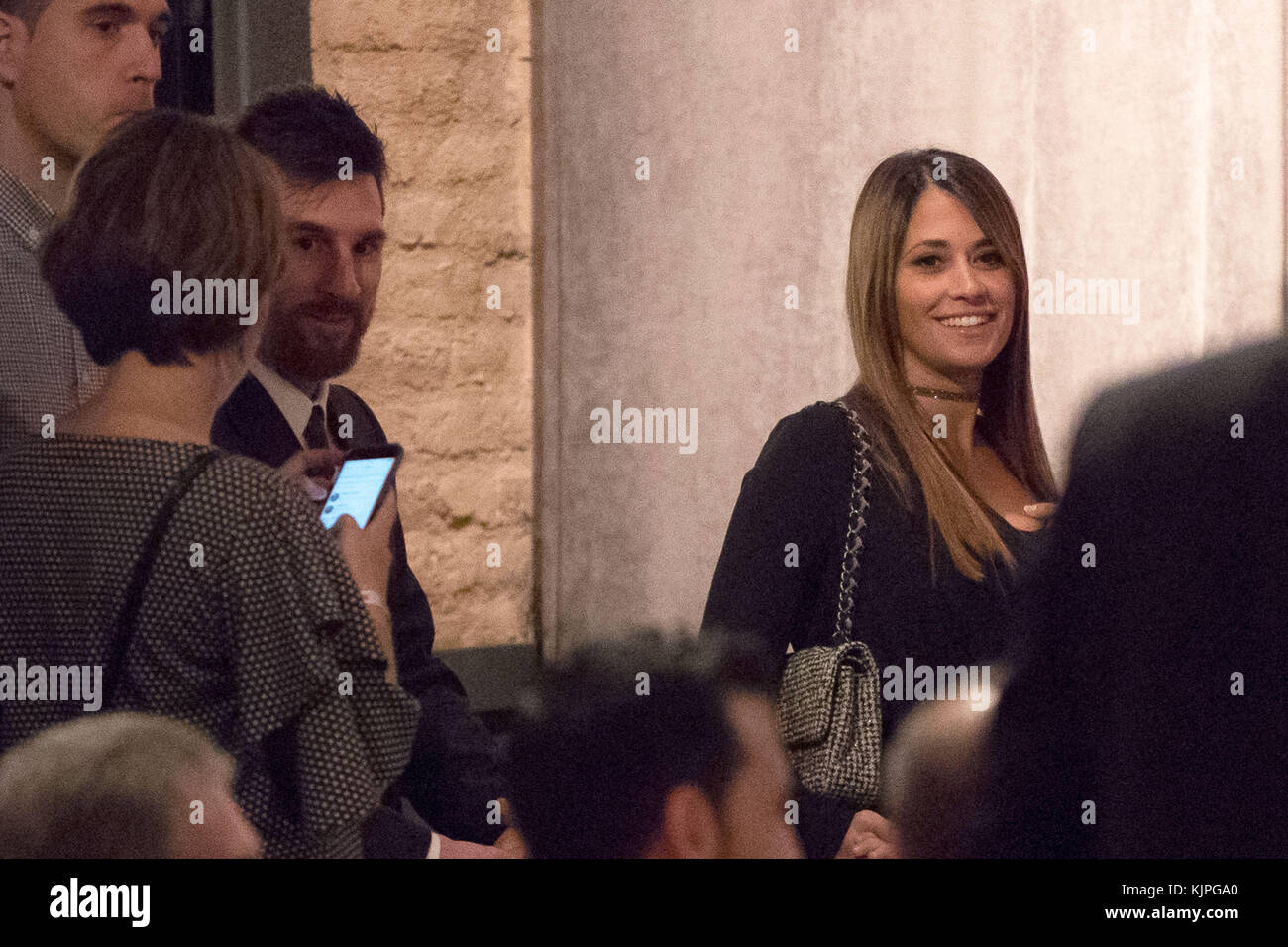 Barcelona, Spain. 24th Nov, 2017. FC Barcelona's Lionel Messi poses ...
