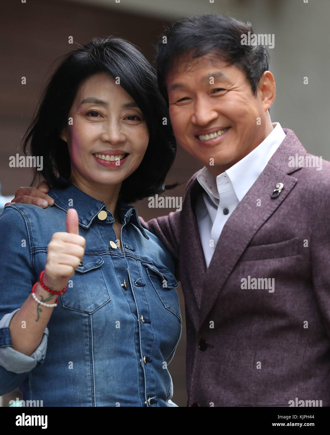 27th Nov, 2017. Min Hae-kyung new album Singer Min Hae-kyung (L) poses ...