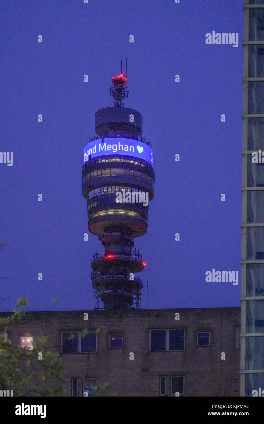 Bt tower night london 2017 hi-res stock photography and images - Alamy