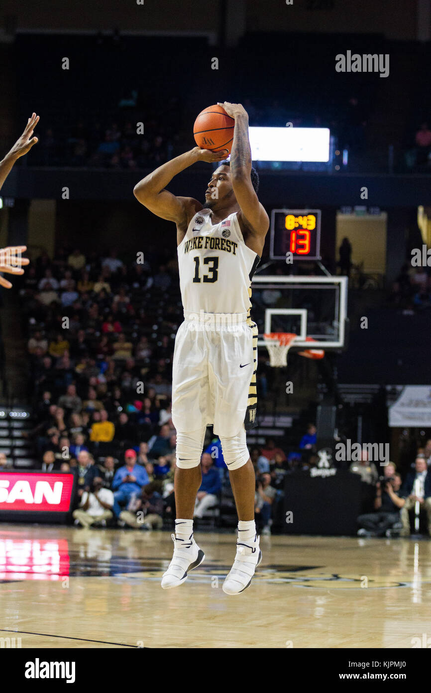 Wake forest demon deacons guard bryant crawford 13 hi-res stock ...