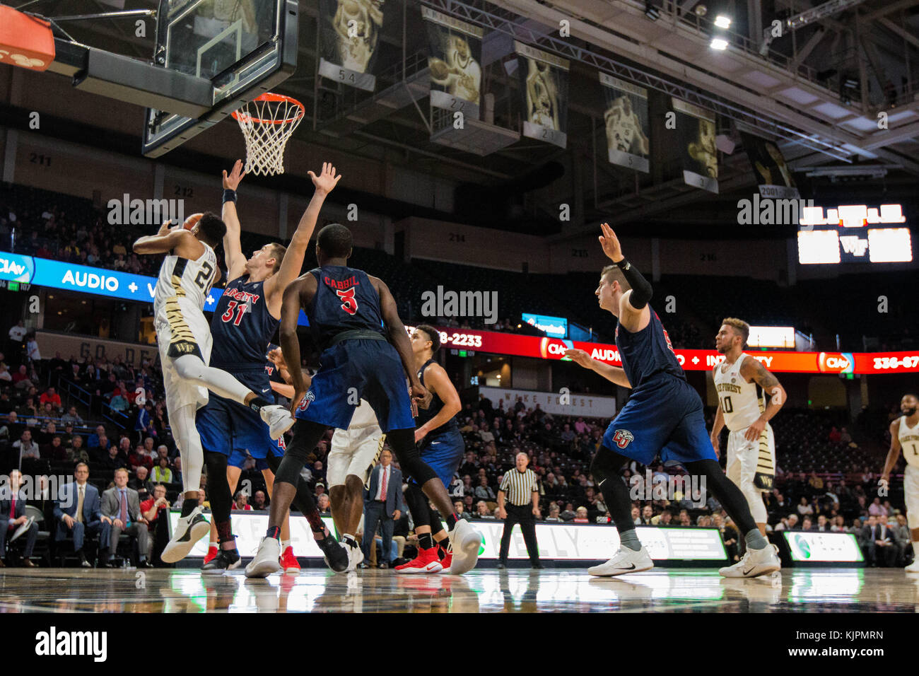 Winston-Salem, NC, USA. 14th Nov, 2017. Wake Forest forward Terrence ...