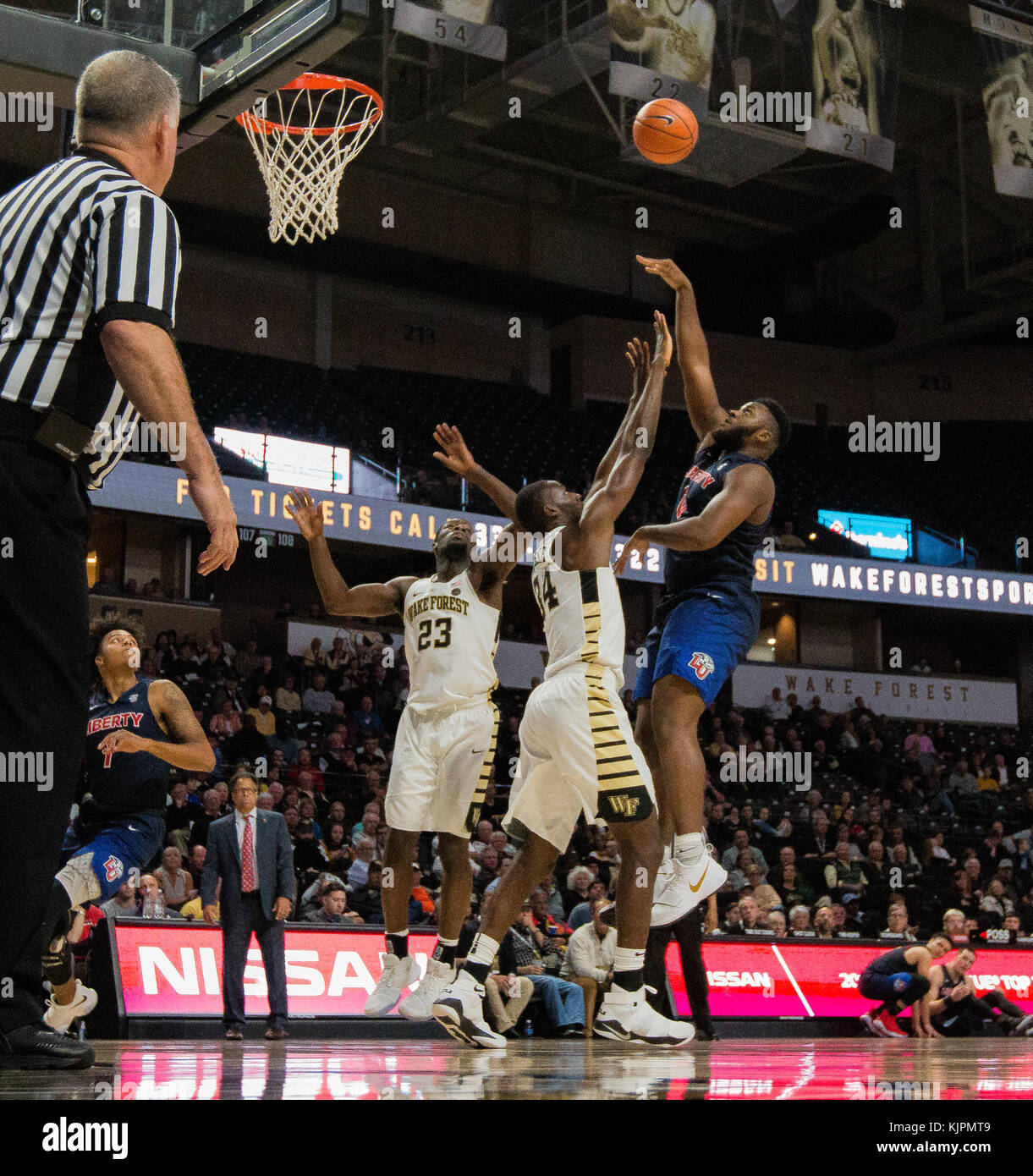 Winston-Salem, NC, USA. 14th Nov, 2017. Wake Forest forward Sunday ...