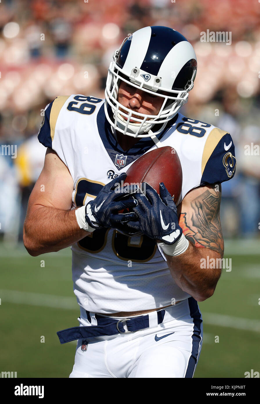 November 26, 2017 Los Angeles Rams tight end Tyler Higbee (89) in ...