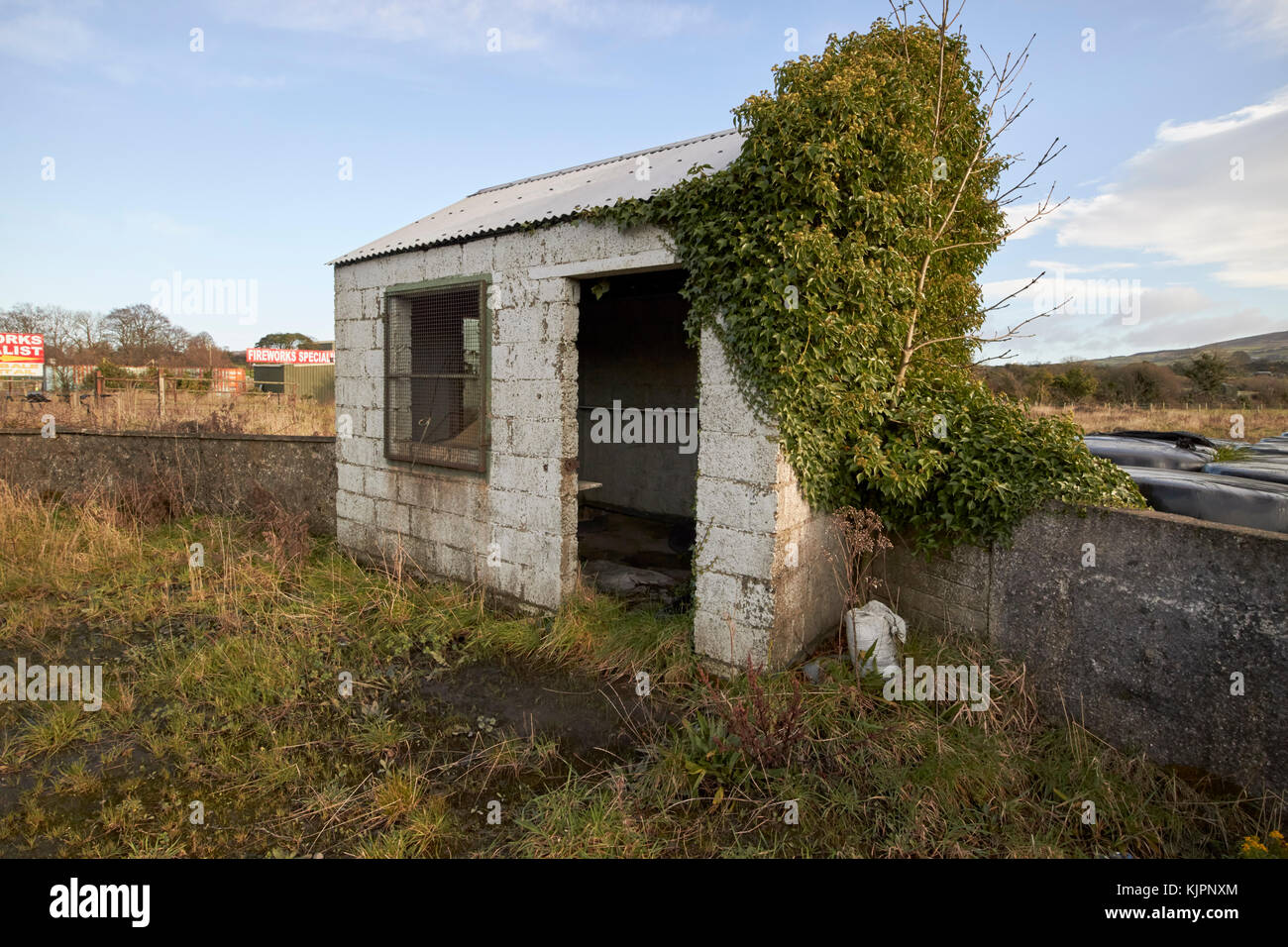 Disused old Irish Customs post on the irish border between Northern ...