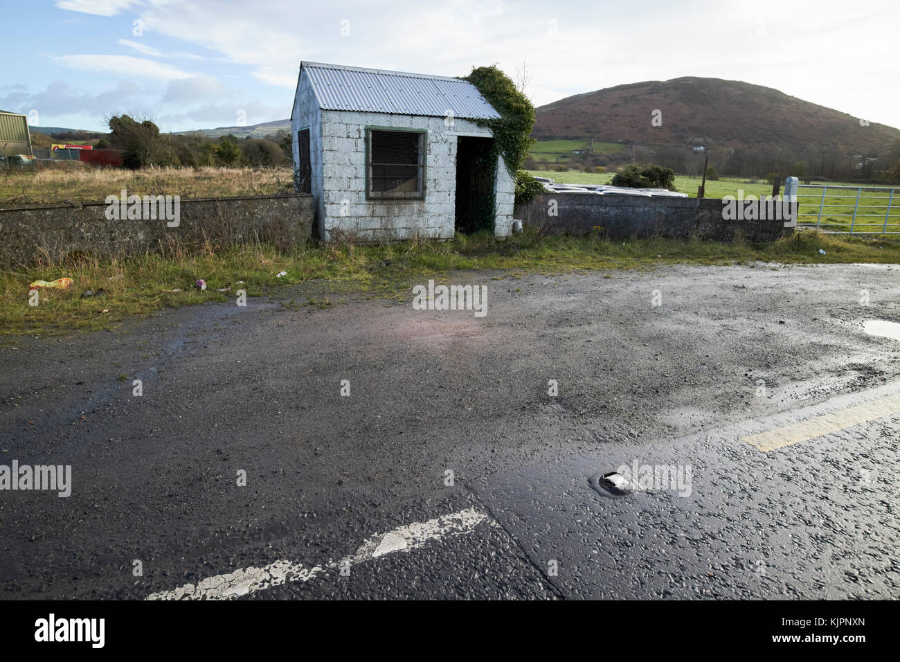 Disused old Irish Customs post on the irish border between Northern ...