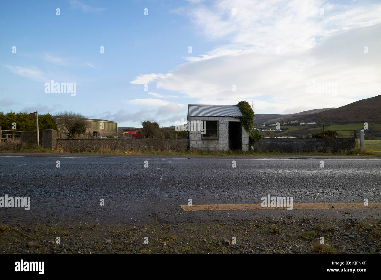 Disused old Irish Customs post on the irish border between Northern ...