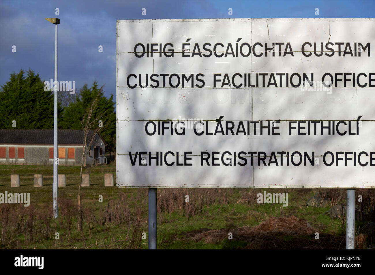 Disused Irish Customs office near the irish border between Northern ...