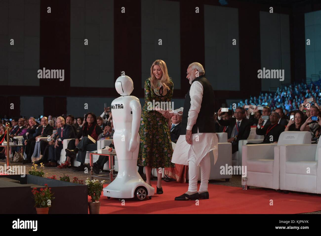 Hyderabad, India. 28th Nov, 2017. Indian Prime Minister Narendra Modi ...