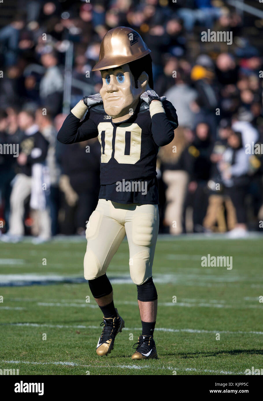 West Lafayette, Indiana, USA. 25th Nov, 2017. Purdue mascot Pete during ...