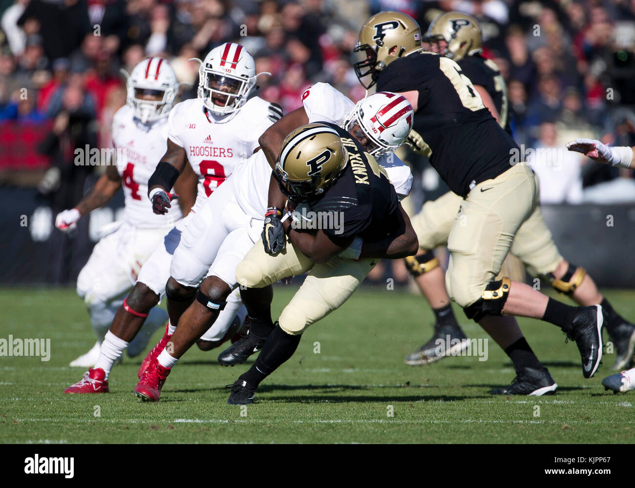 West Lafayette, Indiana, USA. 25th Nov, 2017. Purdue running back D.J ...