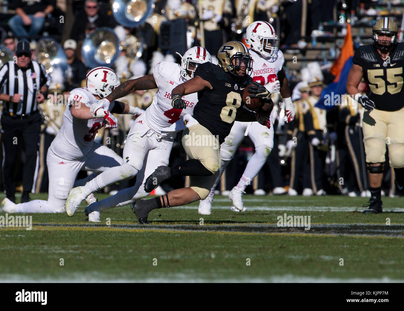 West Lafayette, Indiana, USA. 25th Nov, 2017. Purdue running back ...