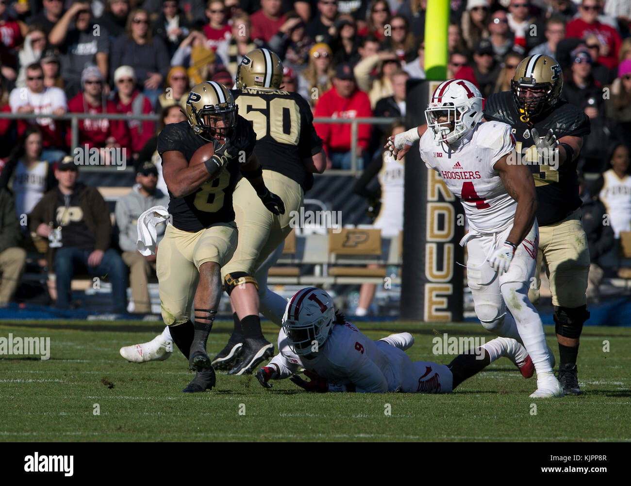 West Lafayette, Indiana, USA. 25th Nov, 2017. Purdue running back ...