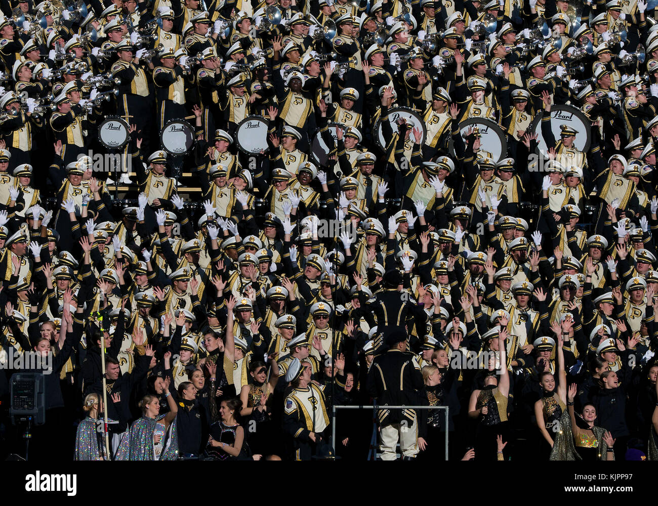 West Lafayette, Indiana, USA. 25th Nov, 2017. Purdue band during NCAA ...