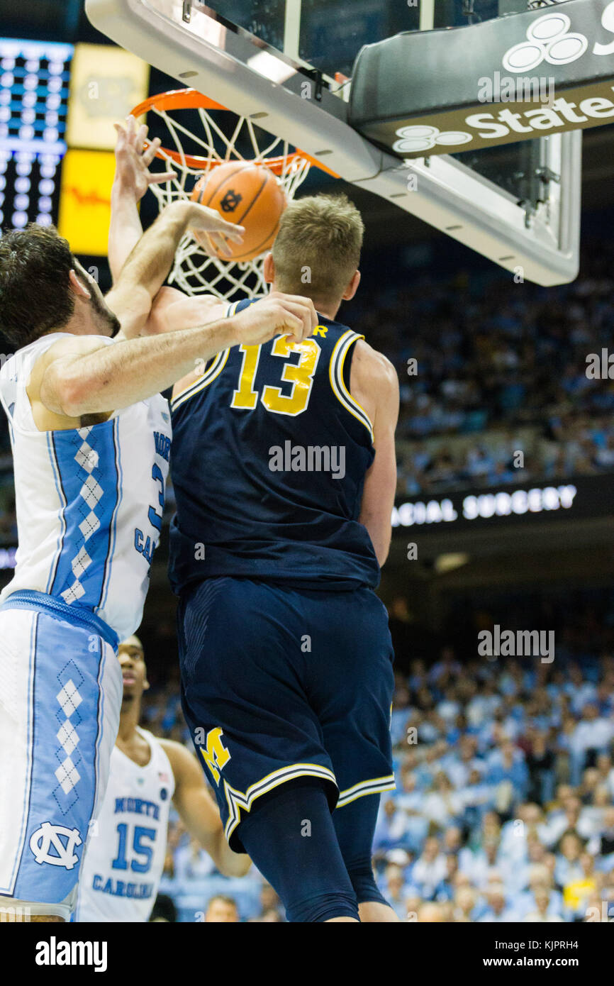 North carolina tar heels forward luke maye 32 hi-res stock photography ...