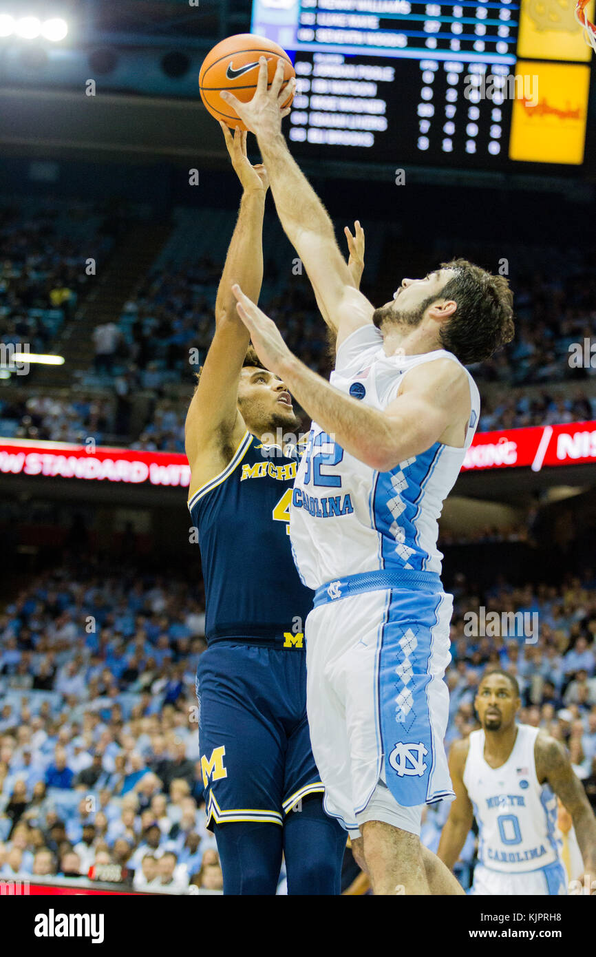 North carolina tar heels forward luke maye 32 hi-res stock photography ...