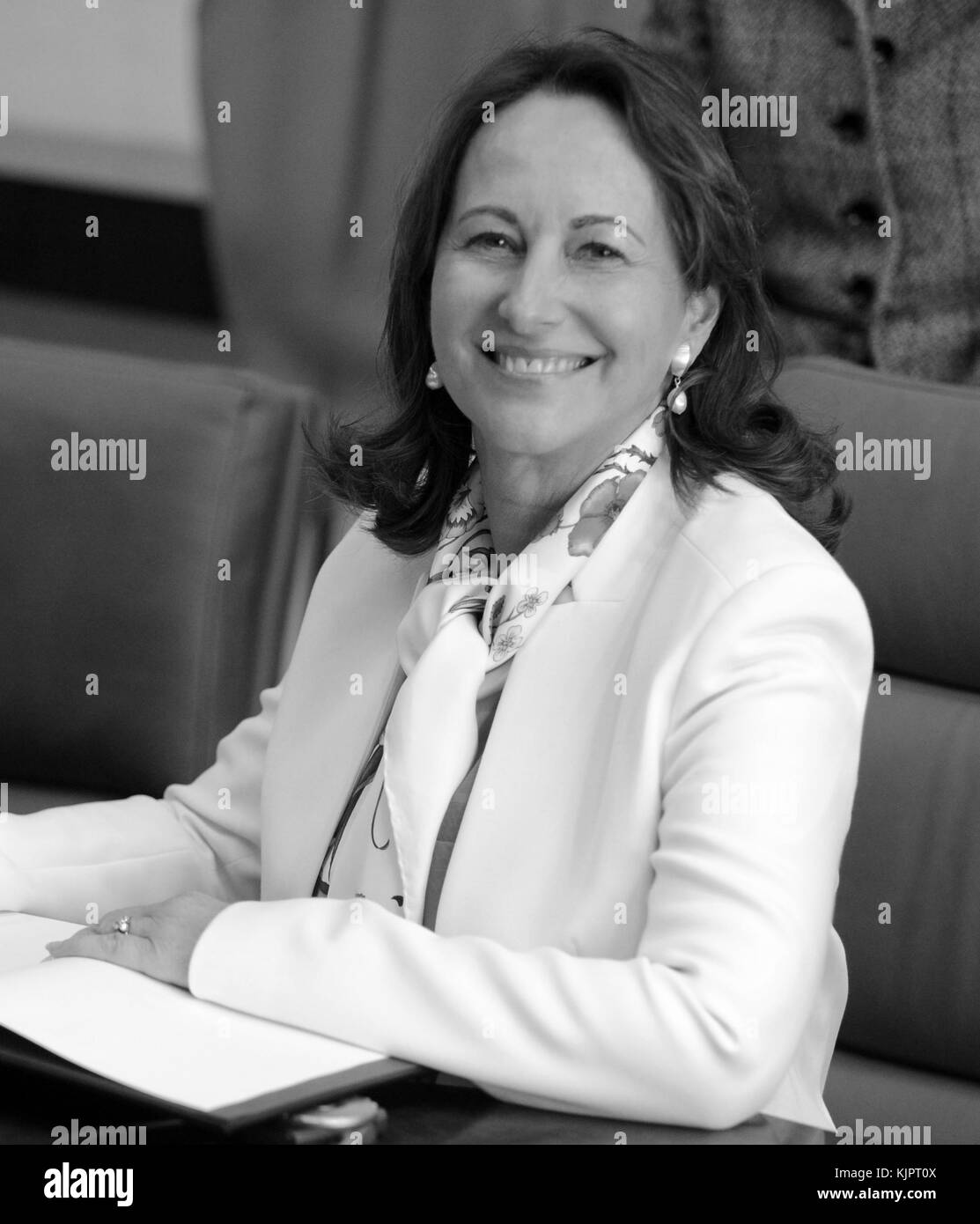 NEW YORK, NY - JANUARY 11: Segolene Royal with Secretary-General Ban Ki ...