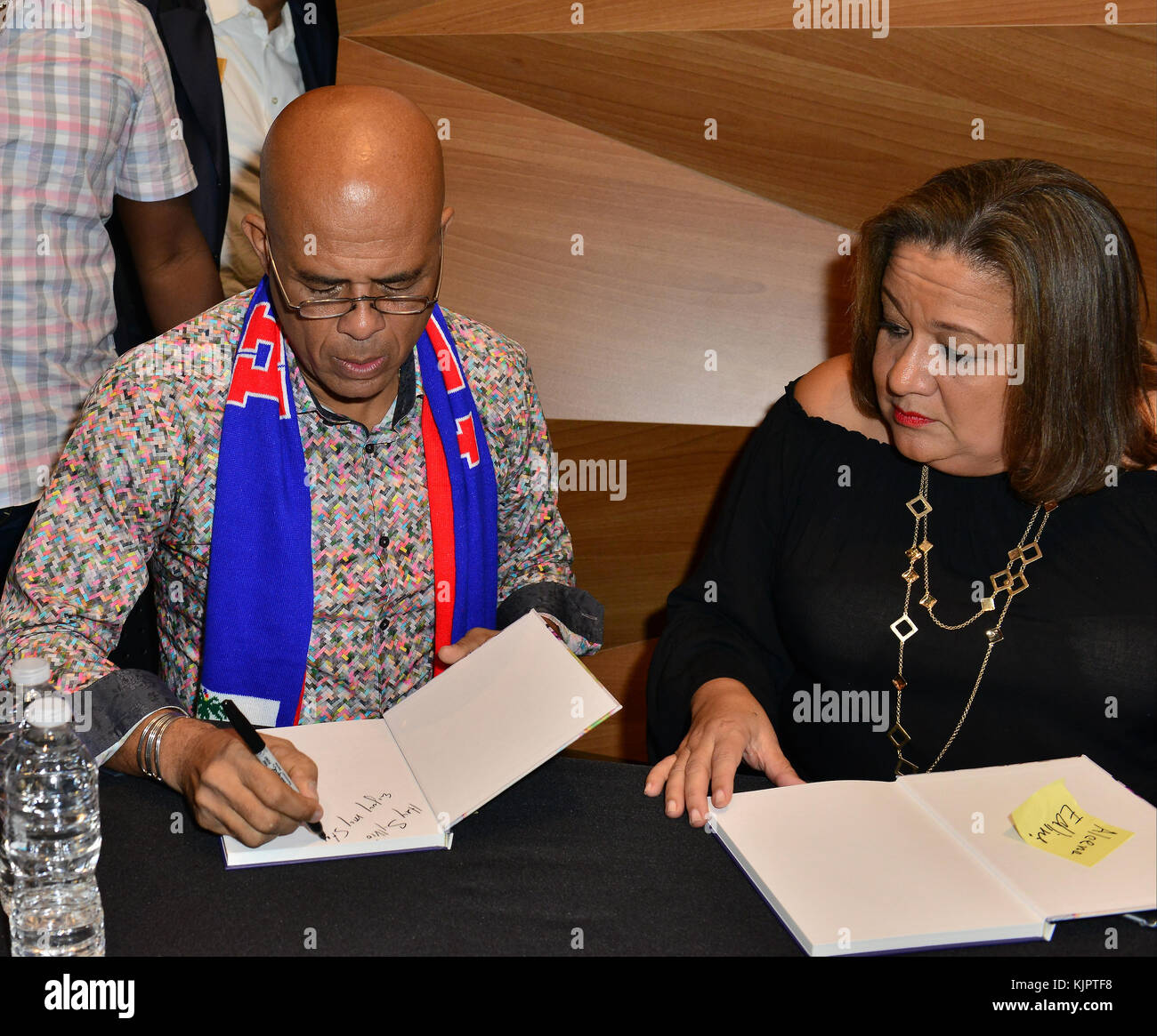 MIAMI, FL - MAY 18: Former President of Haiti Michel J. Martelly in ...