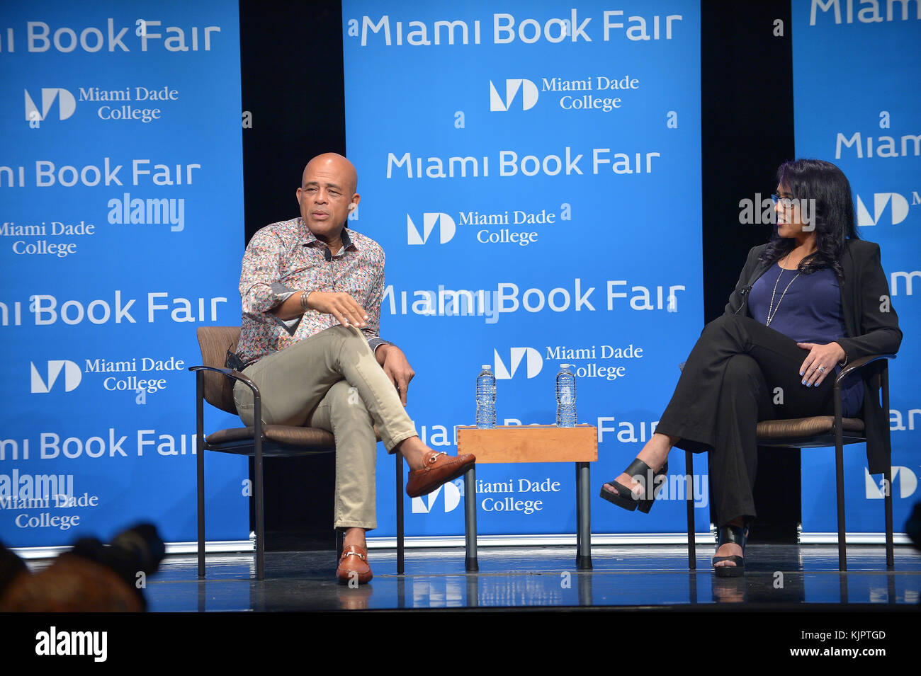 MIAMI, FL - MAY 18: Former President of Haiti Michel J. Martelly in ...