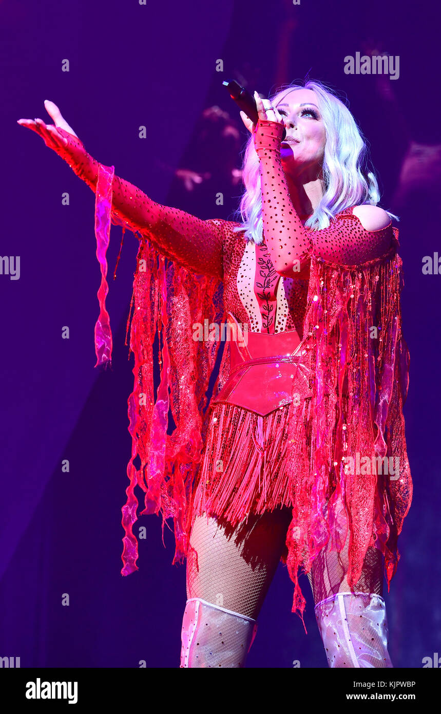 Faye Tozer of Steps performing at the O2 Arena in London Stock Photo ...