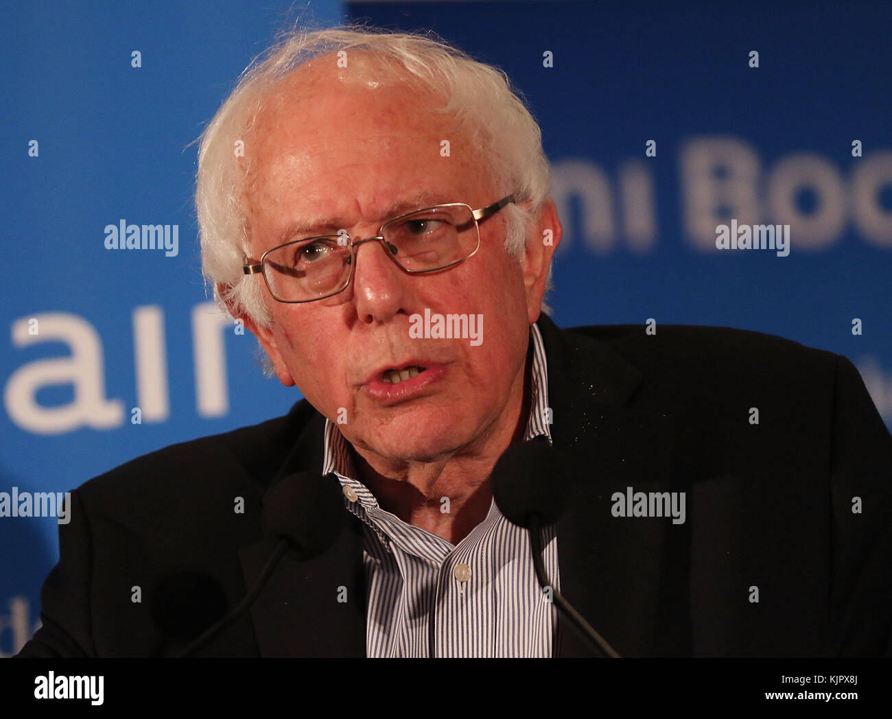 MIAMI, FL - NOVEMBER 19: Bernie Sanders attends the Miami Book Fair ...