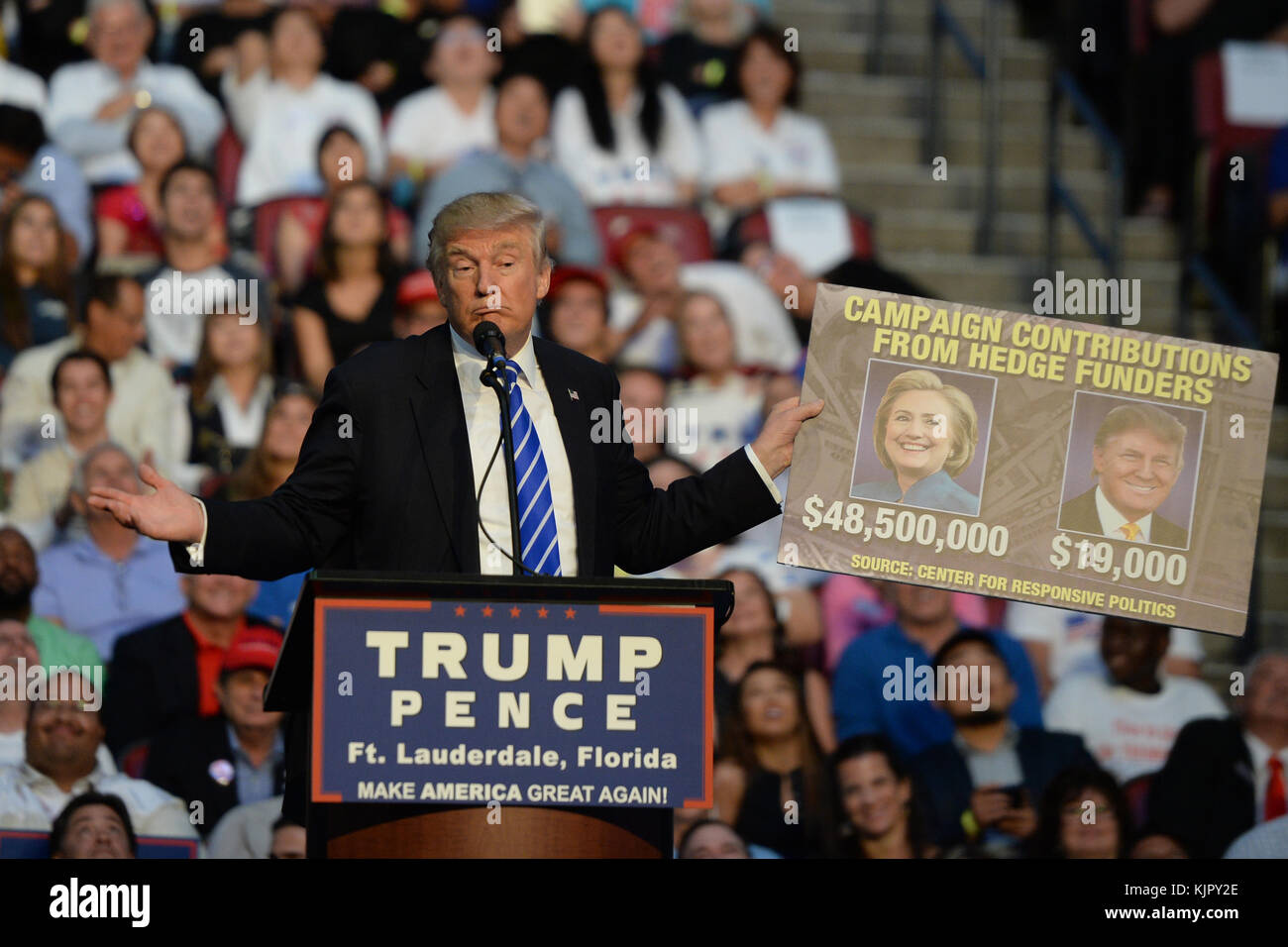 SUNRISE, FL - AUGUST 10: Republican Presidential Candidate Donald Trump ...