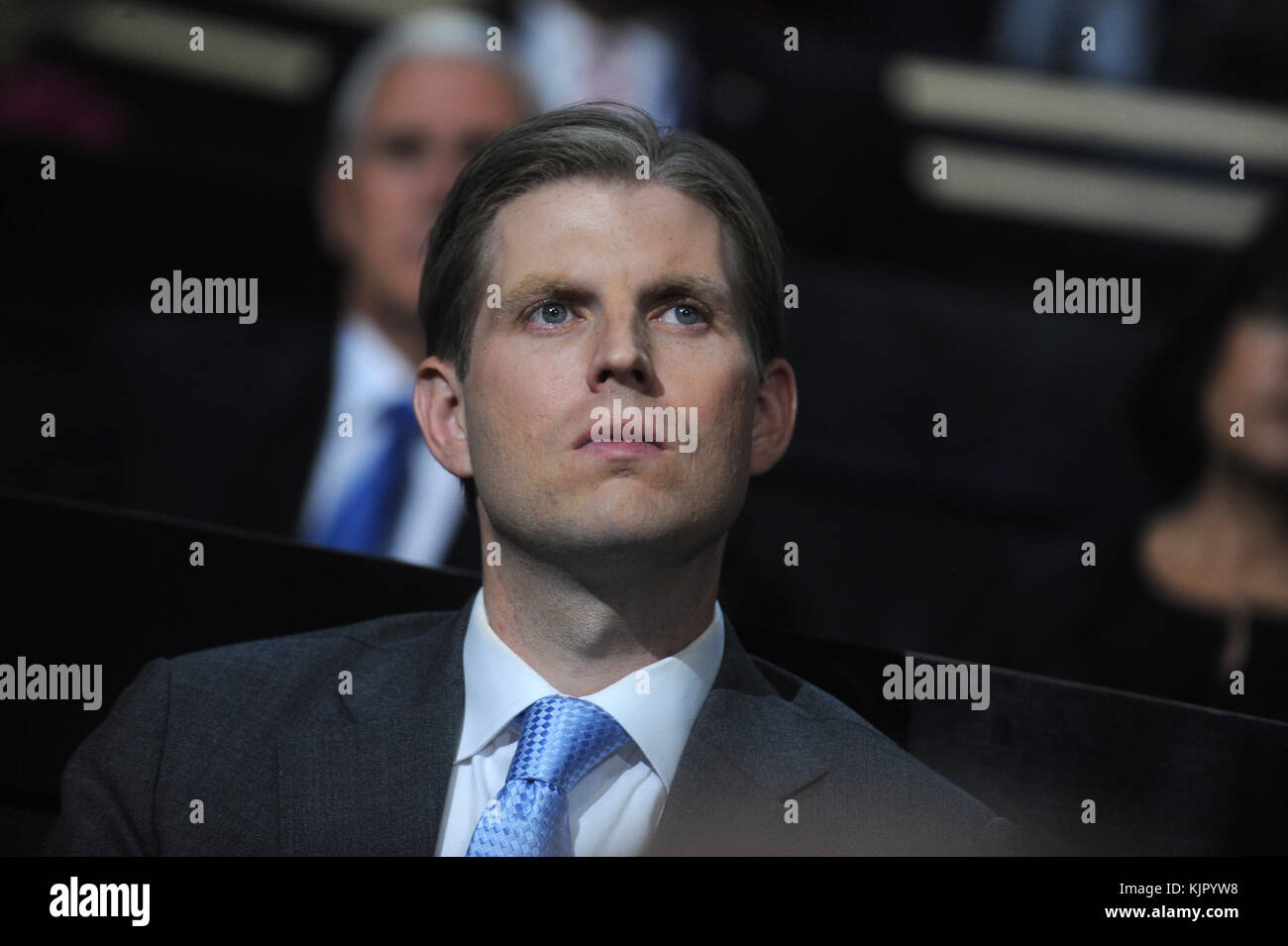 CLEVELAND, OH - JULY 19: Eric Trump on the second day of the Republican ...